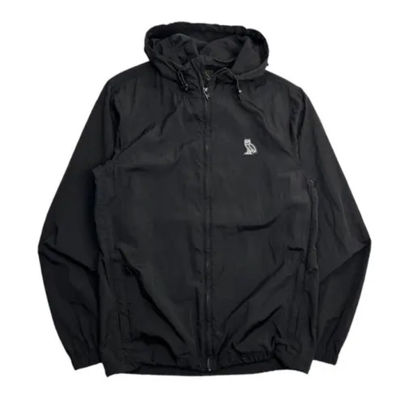 OVO | Jackets & Coats | Ovo Black Windbreaker With White Logo | Poshmark